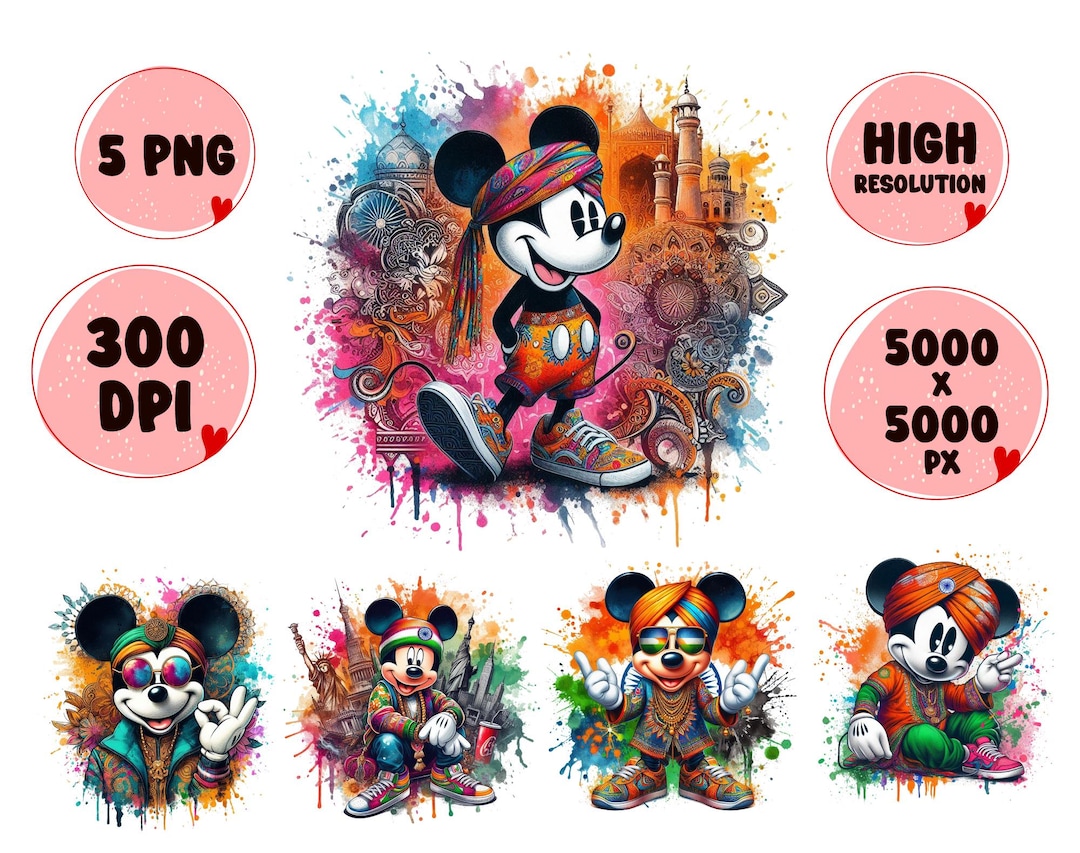 5 PNG Indian Mouse Png Splash and Watercolor Transparent Mickey Mouse ...
