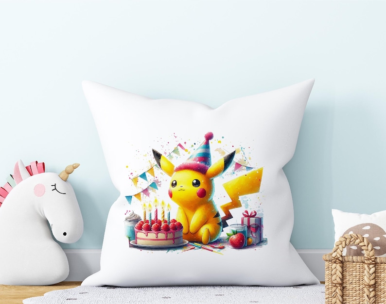 Pikachu Watercolor PNG Clipart: Birthday Party Designs (digital ...
