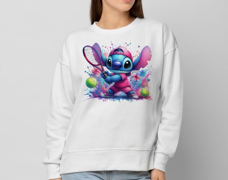Stitch Tennis PNG: Smurf Watercolor Splash (5 PNG Files) - Etsy