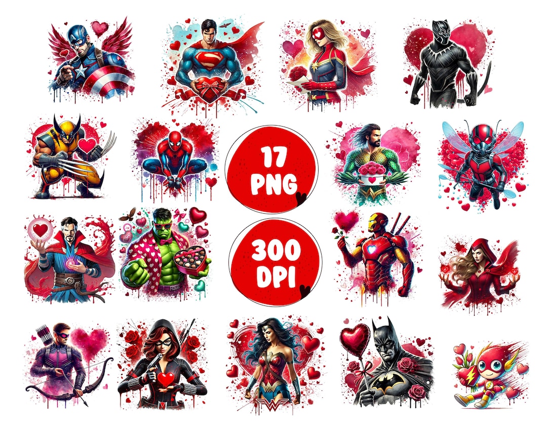 17 PNG Bundle Superhero Png Woman Superhero Splash and Watercolor Png ...