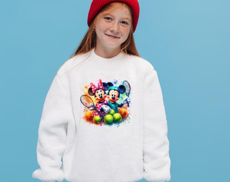 5 PNG Mickey Mouse Tennis and Minnie Mouse Png Splash and Watercolor ...