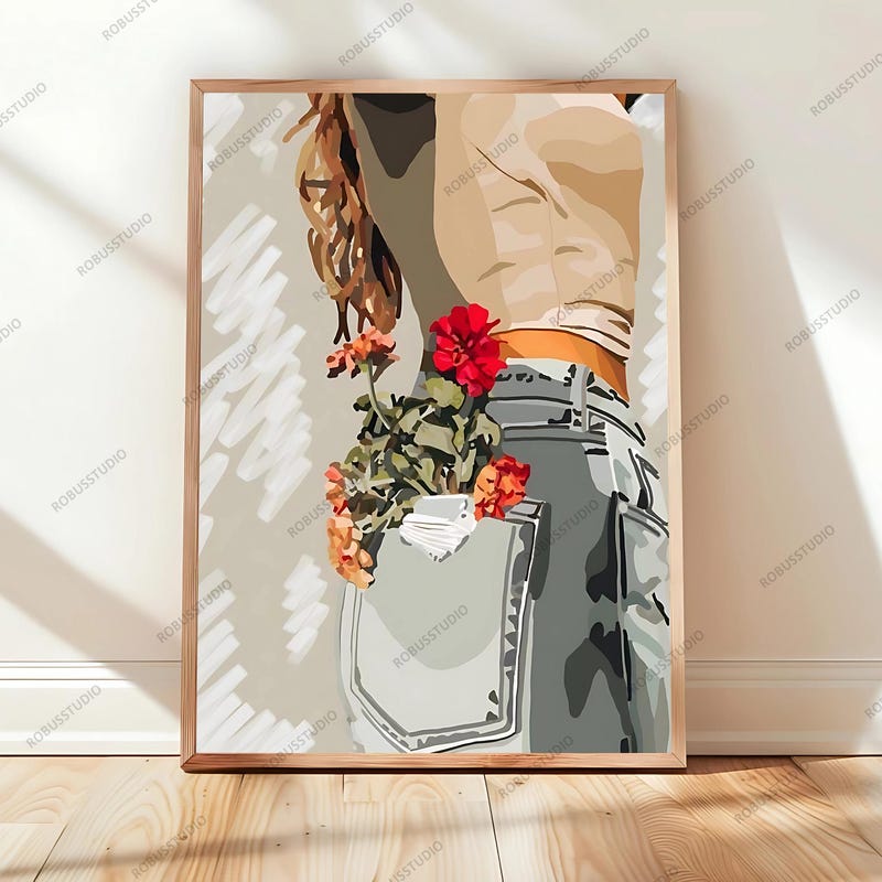 Abstract Jeans - Etsy