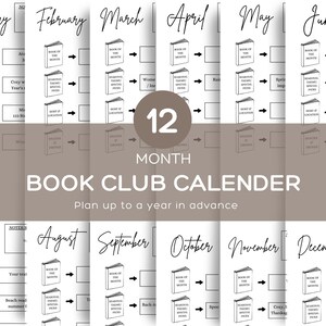 Book Club Planner for Book Club Discussion Printable Book Review ...