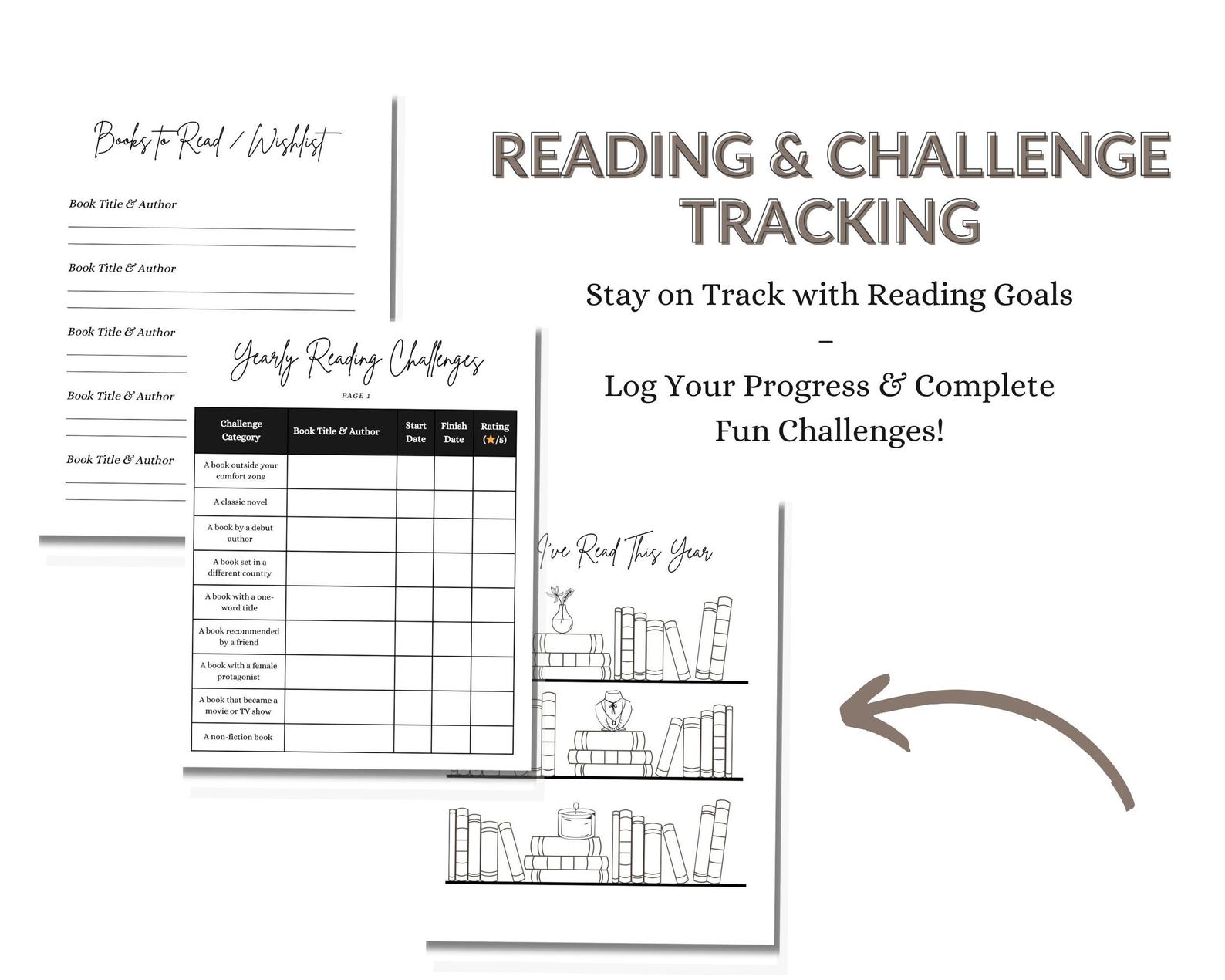 Book Club Planner for Book Club Discussion Printable Book Review ...