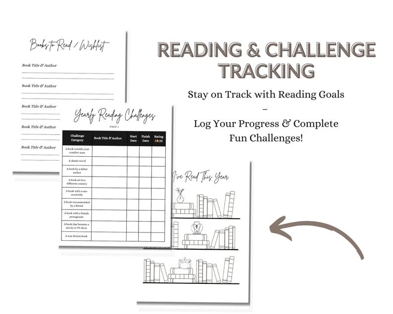 Book Club Planner for Book Club Discussion Printable Book Review ...