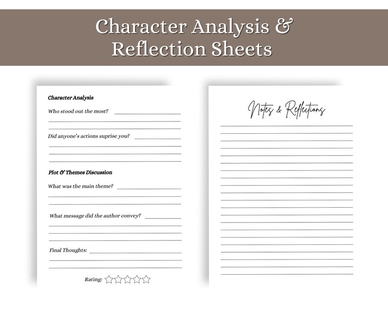 Book Club Discussion Guide Printable Monthly Book Club Planning ...