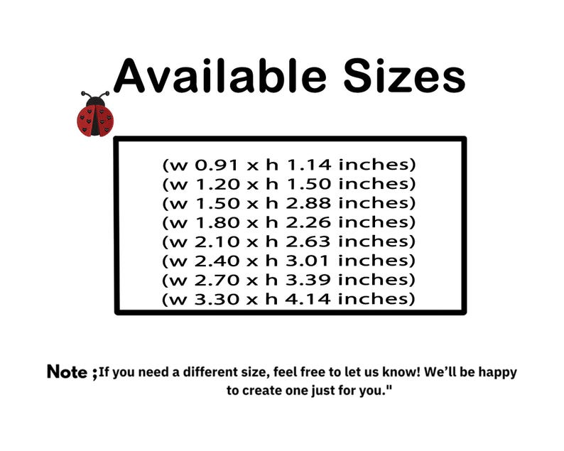 Mini Ladybug Embroidery Design, Spring Bug (8 Sizes) - Etsy