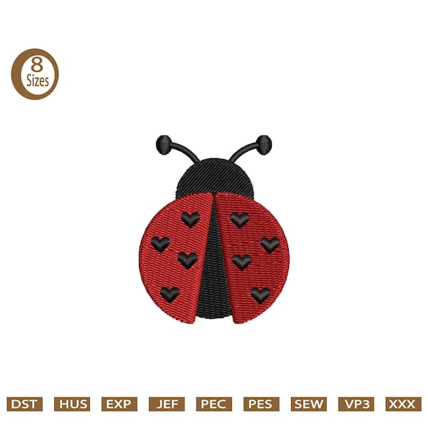 Ladybug Embroidery - Etsy