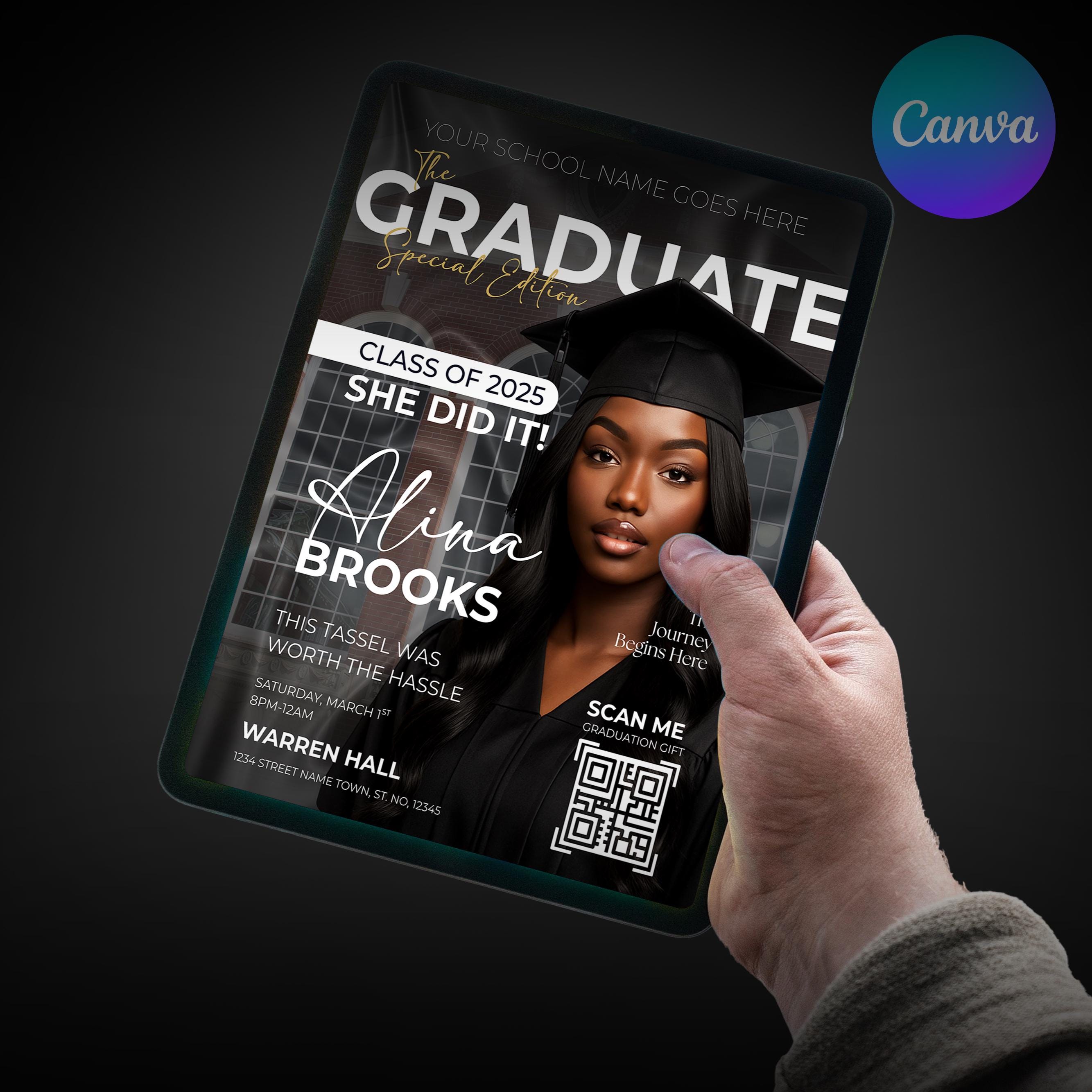 Graduation Magazine Poster, Graduation Magazine Design Template ...