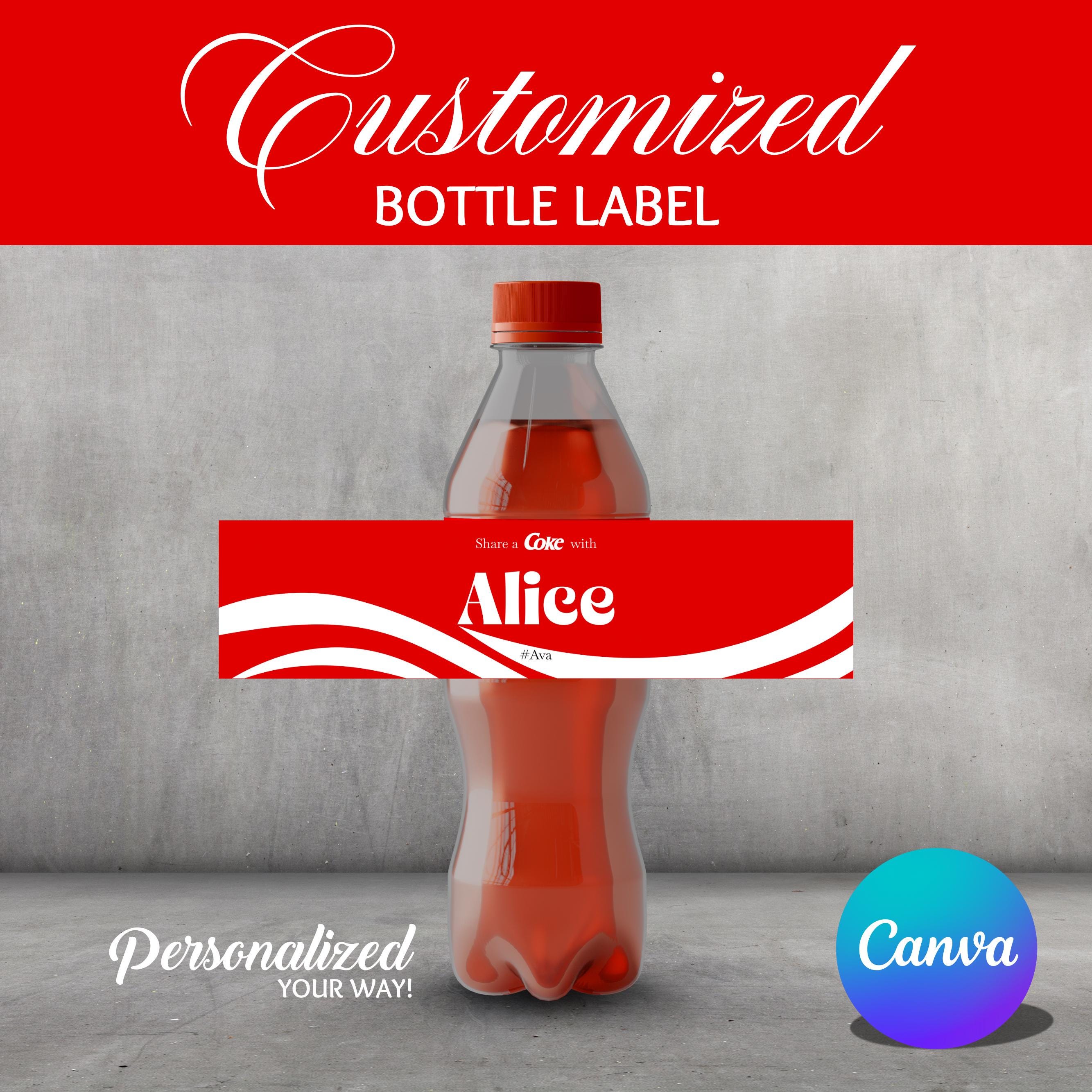 Custom Bottle Label, Personalized Coke Label, Coke Bottle, Cola Label ...