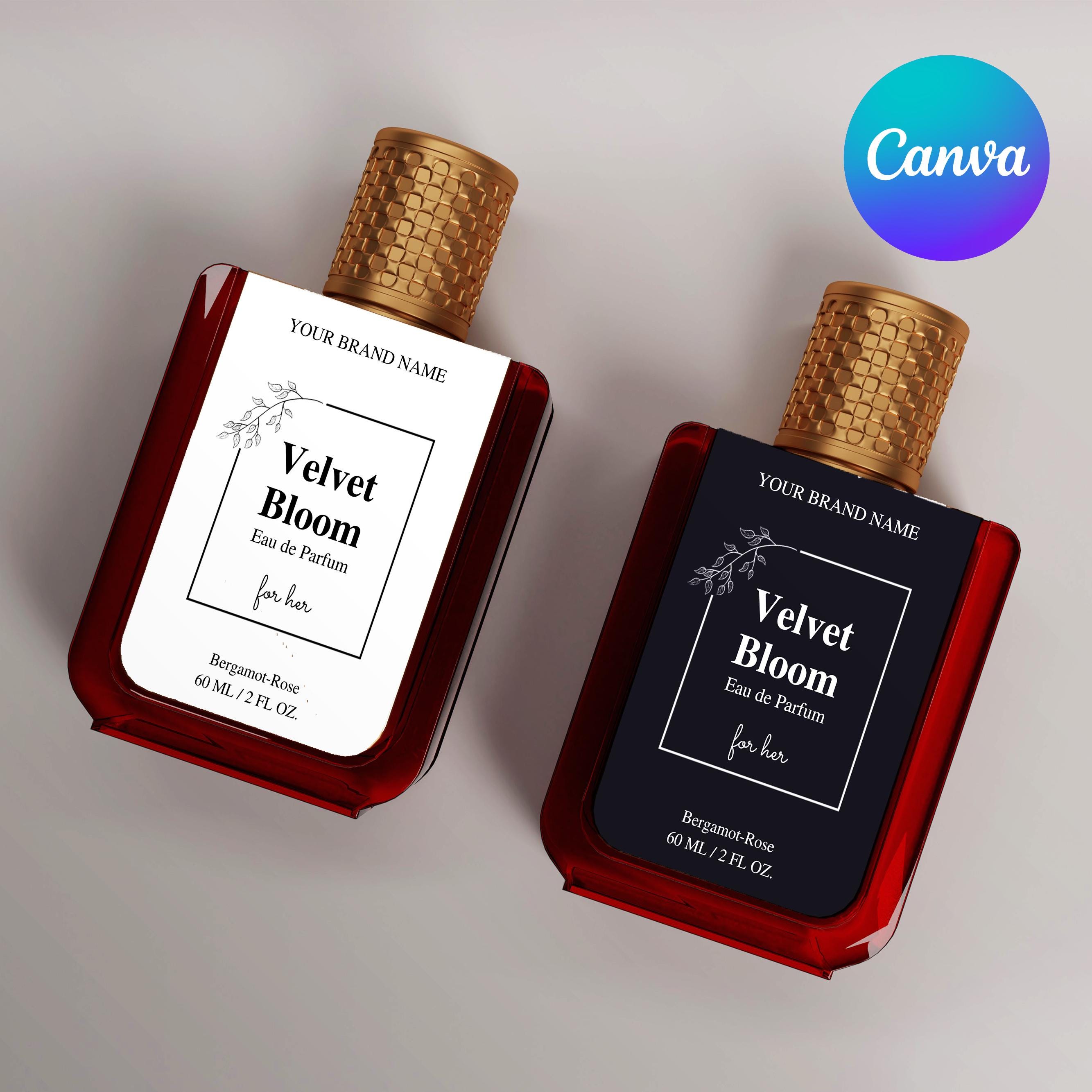 Perfume Bottle Label Design, Fragrance Label, Perfume Sticker, Luxury ...