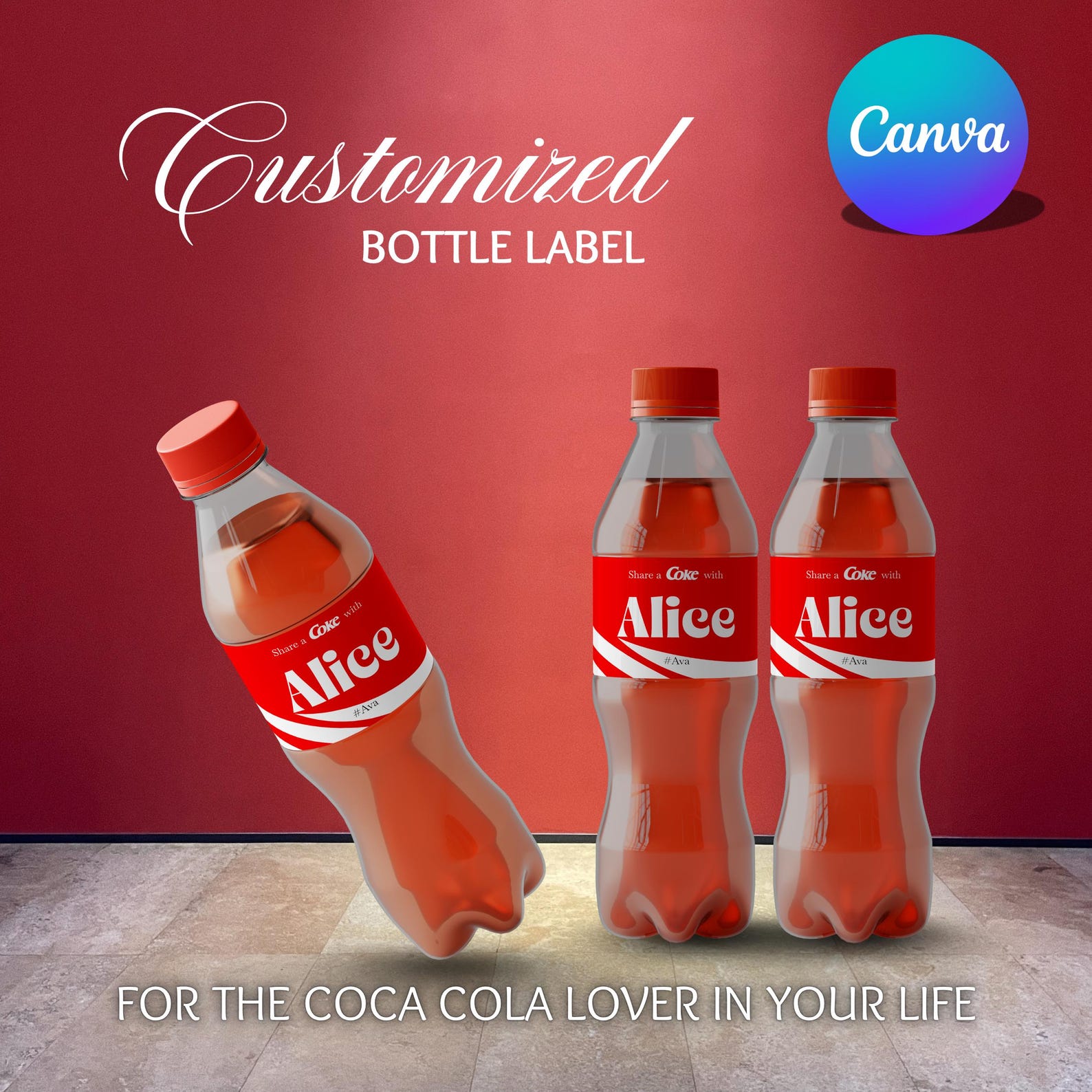 Custom Bottle Label, Personalized Coke Label, Coke Bottle, Cola Label ...
