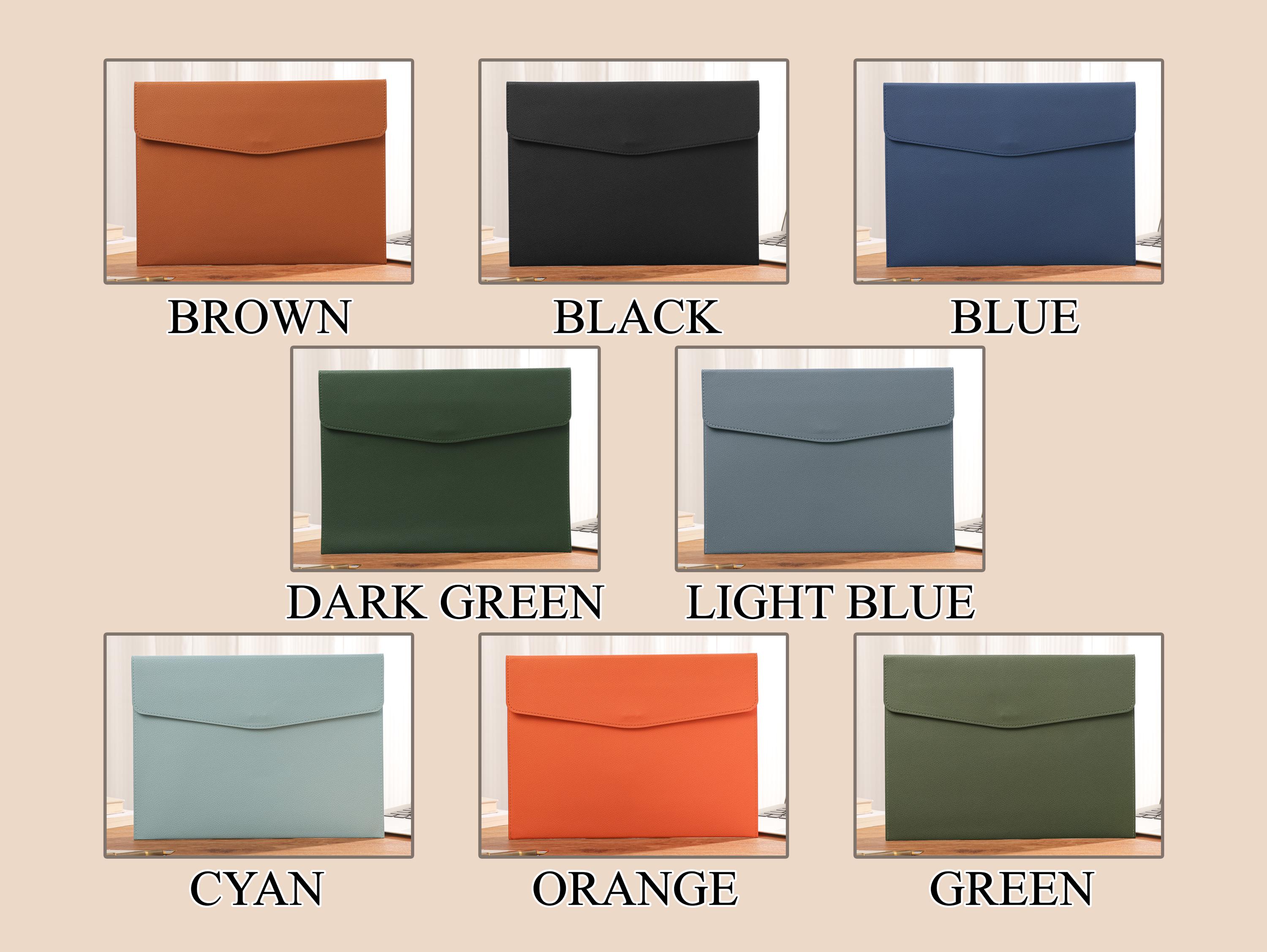 Personalized A4 Leather File Folder, Custom Initials/name Travel ...