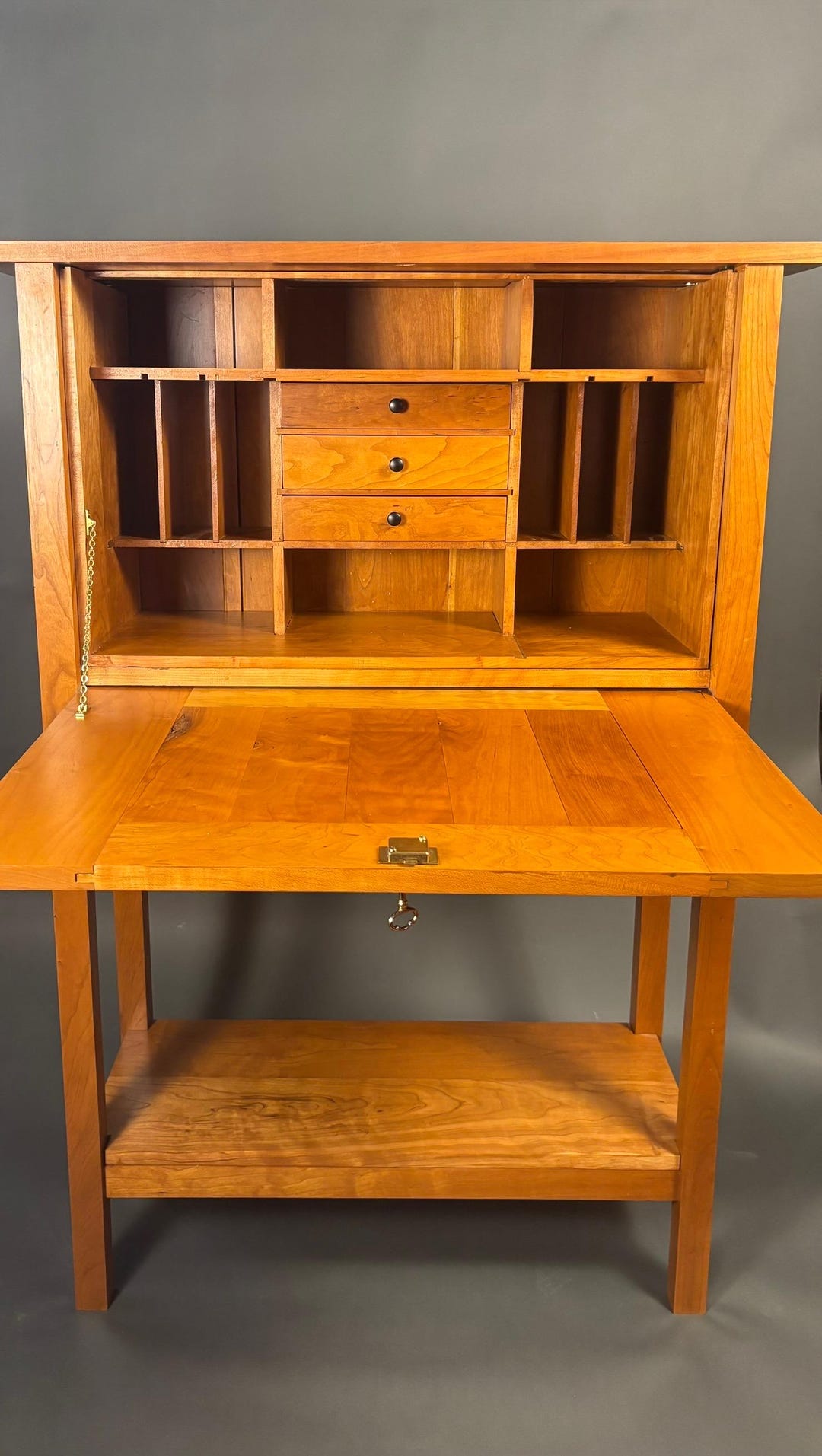 Drop Leaf Desk- Cherry - Etsy