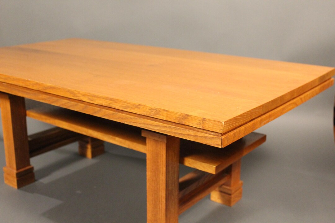 Coffee Table- Prairie Style White Oak - Etsy