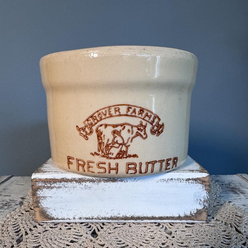 Antique Butter Jar Crock - Etsy