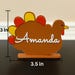 3D Printed Turkey Place Card: Personalized Thanksgiving Table Decor - Etsy