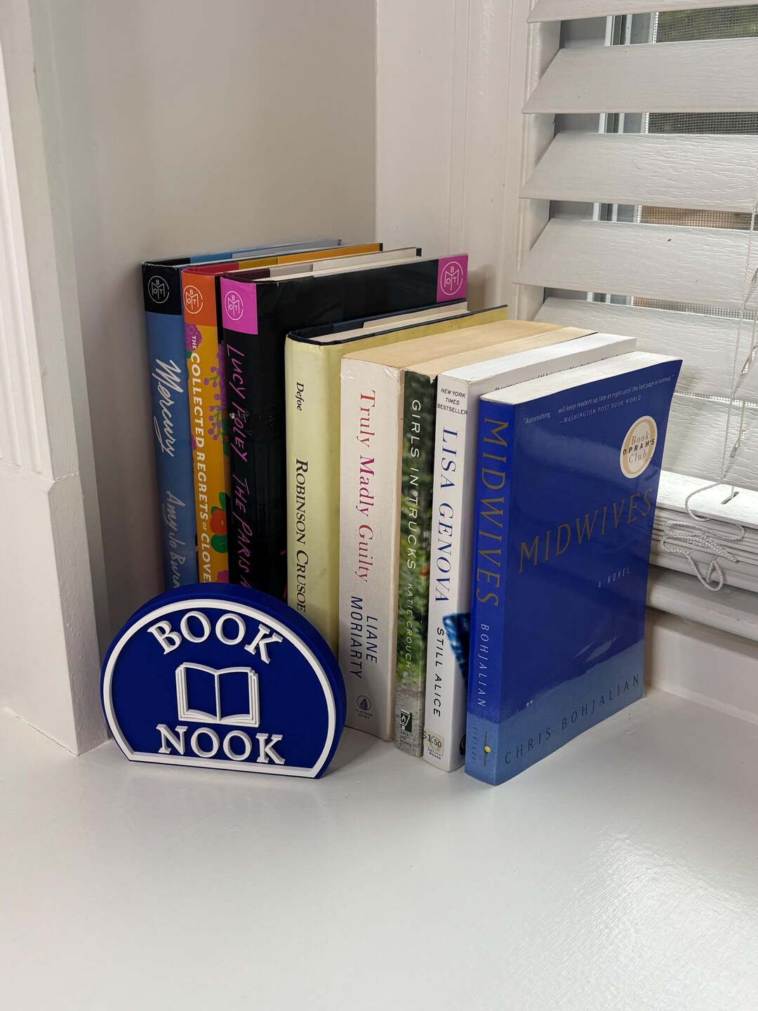 Customizable Round Library Bookshelf Signs Open Book Design - Etsy