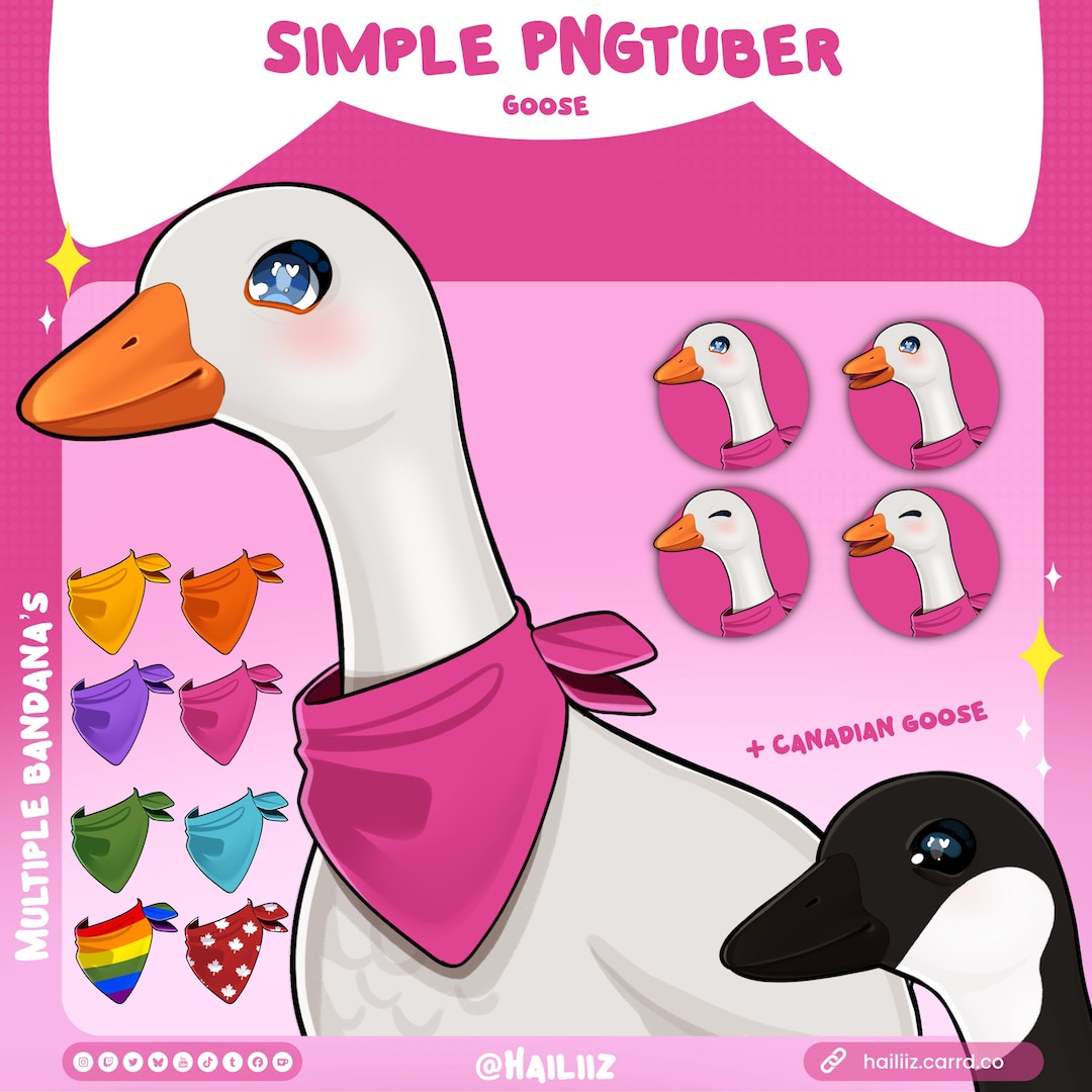 Goose | Canadian Goose | Simple Chibi Pngtuber Model | Cute Pngtuber ...