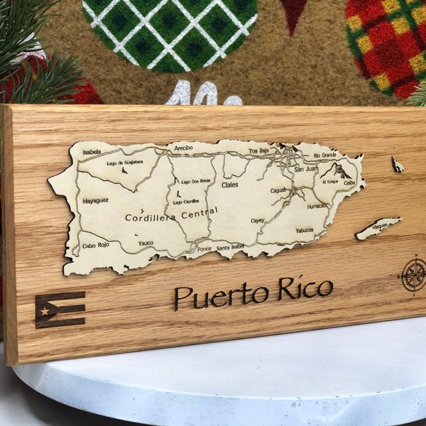 Puerto Rico Table Art - Etsy
