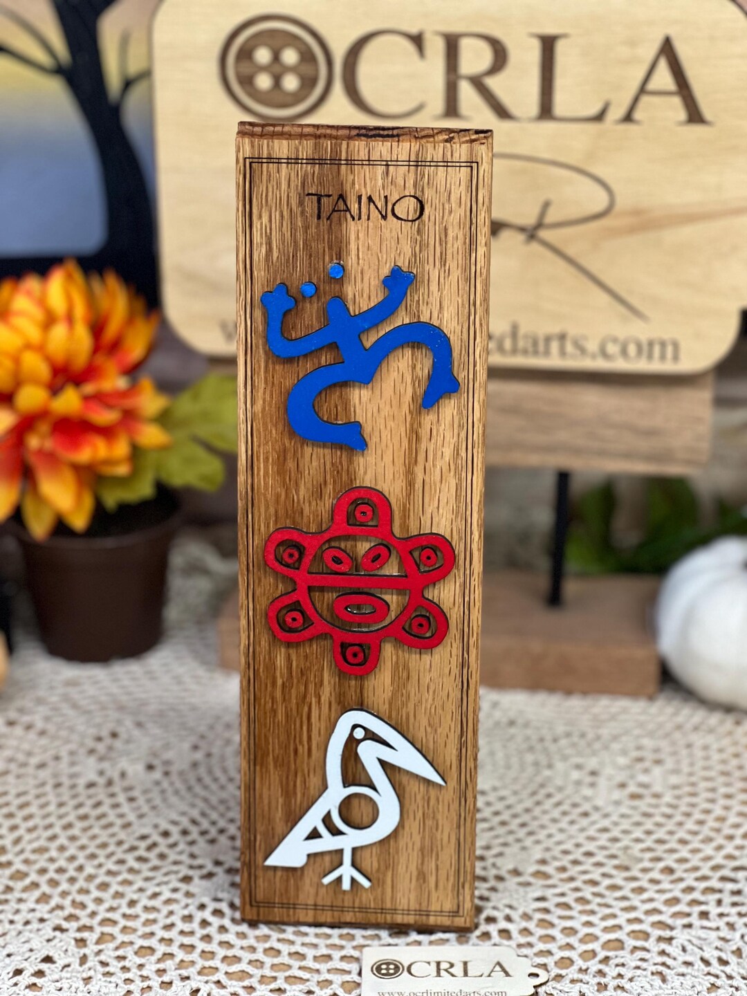 Taino Wood Sign Laser Engraved /coqui/sun/bird/hieroglyphs/petrographs ...