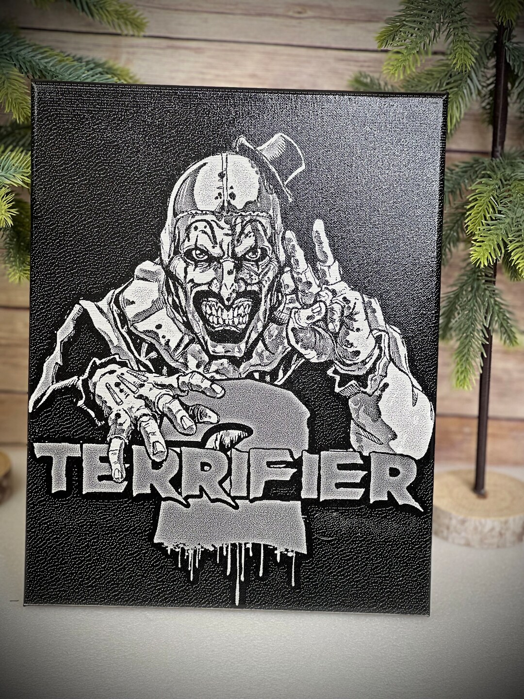 Horror Movie Inspired TERRIFIER/ART the Clown/ Original Canvas Art ...