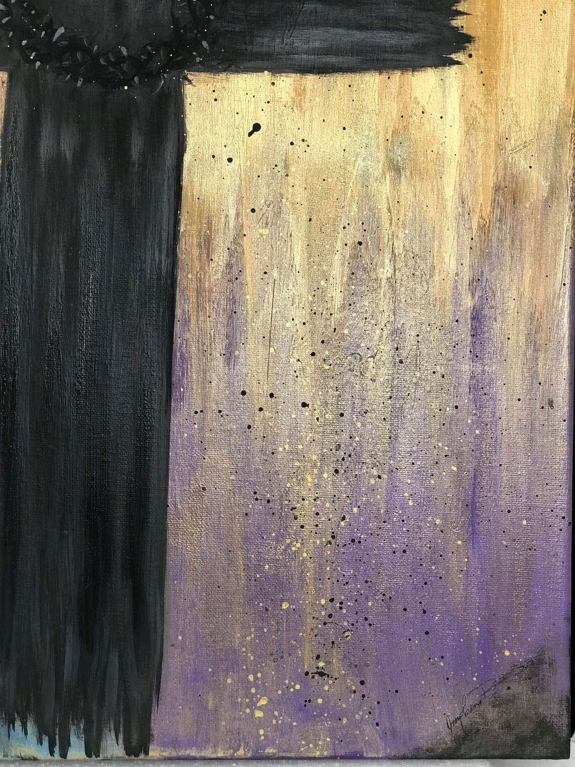 Original THE MESSAGE Painting 24"x18"-home Decor-hand Painted-acrylics ...