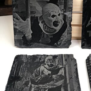 Horror Movie Inspired TERRIFIER/ Art the Clown/ Set of 4 Salate Stone ...