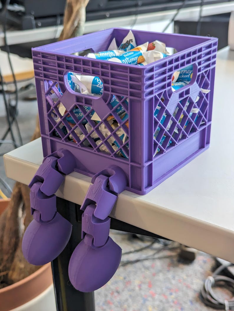 Mini Milk Crate With Legs - Mini Milk Crate - STL File - Digital File ...