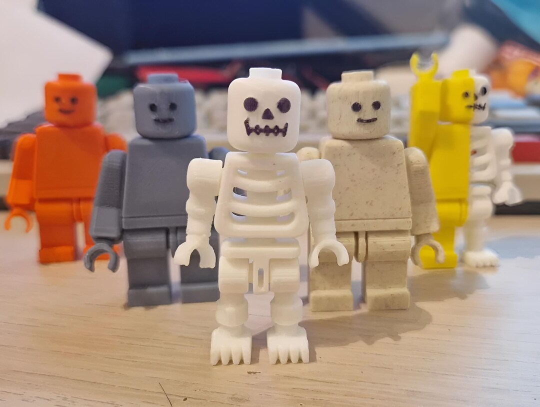 Lego Skeleton Mini Figure STL File Digital File - Etsy
