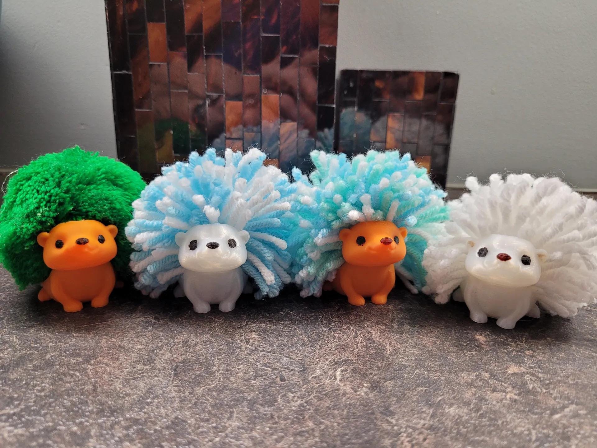 Pom-pom Hedgehog - Hedgehog Buddy - Mini Buddy- STL File - Digital File ...