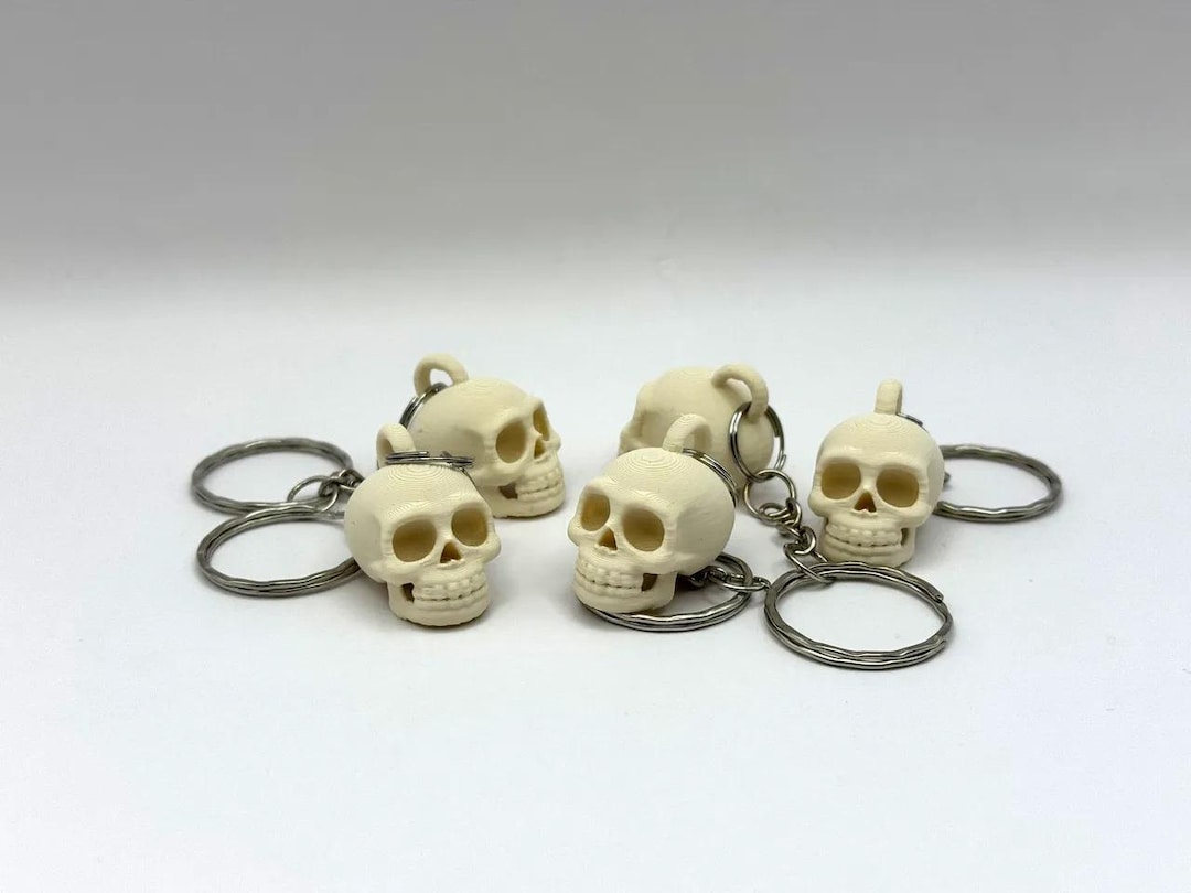 Skull Keychain - Skull - Keychain - STL File - Digital File - Etsy