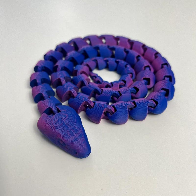 Snake 3d File Articulated - Etsy