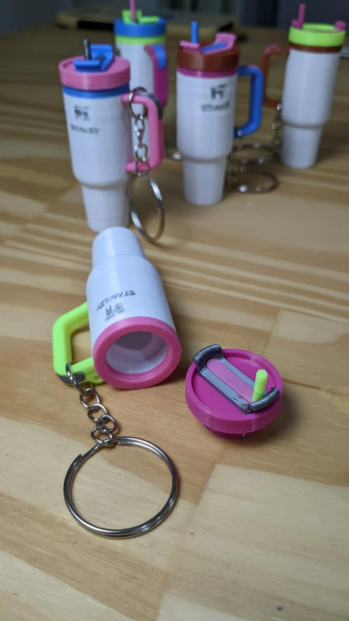 Mini Stanley Tumbler Chapstick Holder Keychain - Key Chain - Chapstick ...
