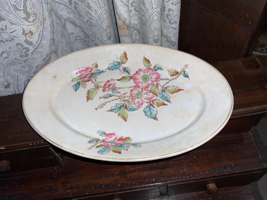 Antique Amazing RARE Anchor Pottery Royal Ironstone, 12.5 X 8.5 Inch ...