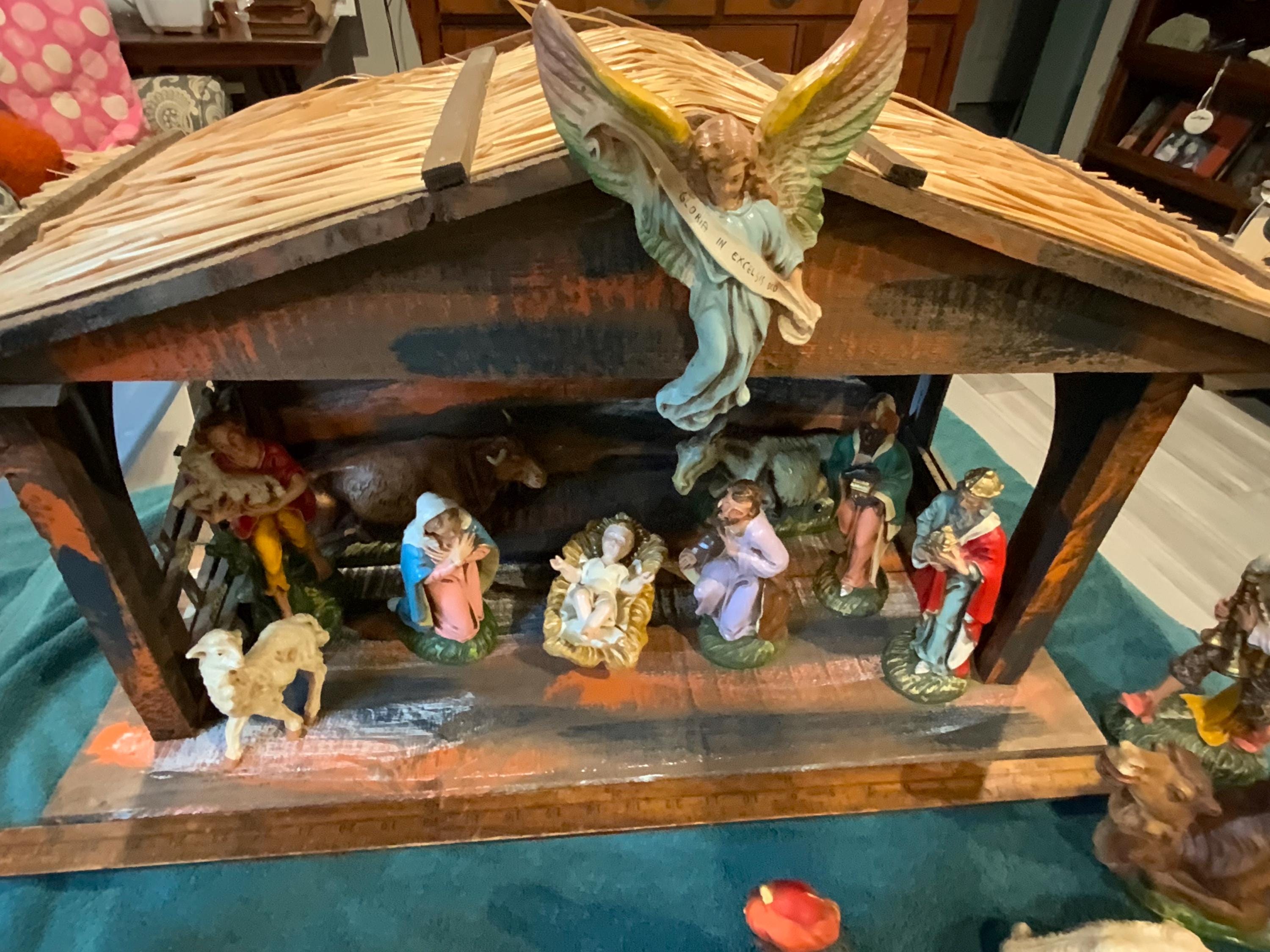 Fontanini Vintage 8 Inch Nativity Set (17 Pieces) With Crèche - Etsy