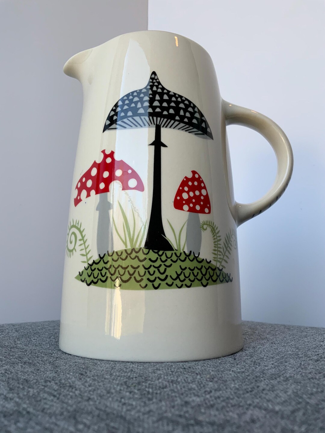 Tall Toadstool Pitcher Designed by Hannah Turner - Etsy