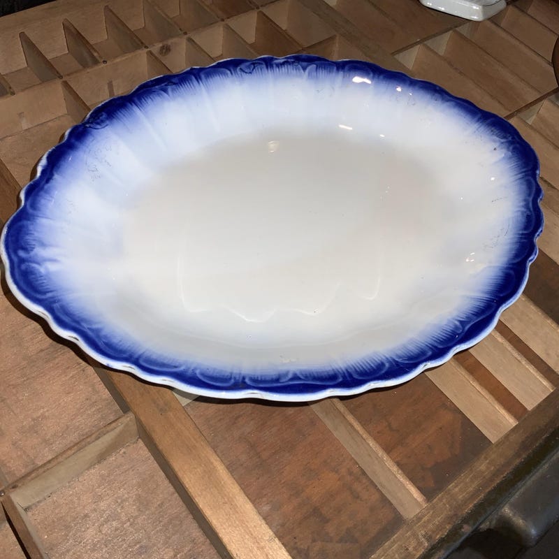 Vintage Scalloped Platter - Etsy