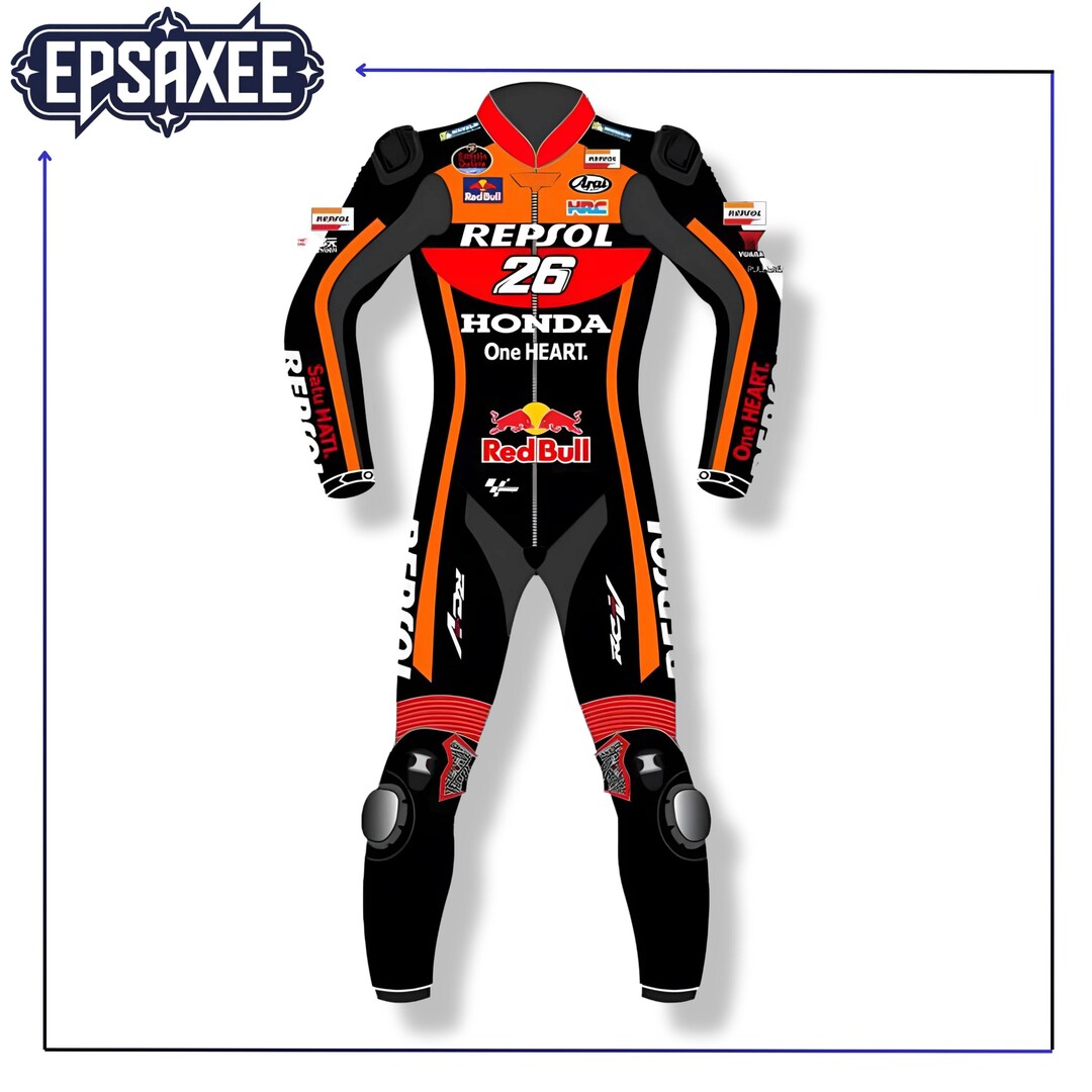 Marc Marquez Honda Repsol Racing Suit, 2017 Motogp Leather Suit, One ...