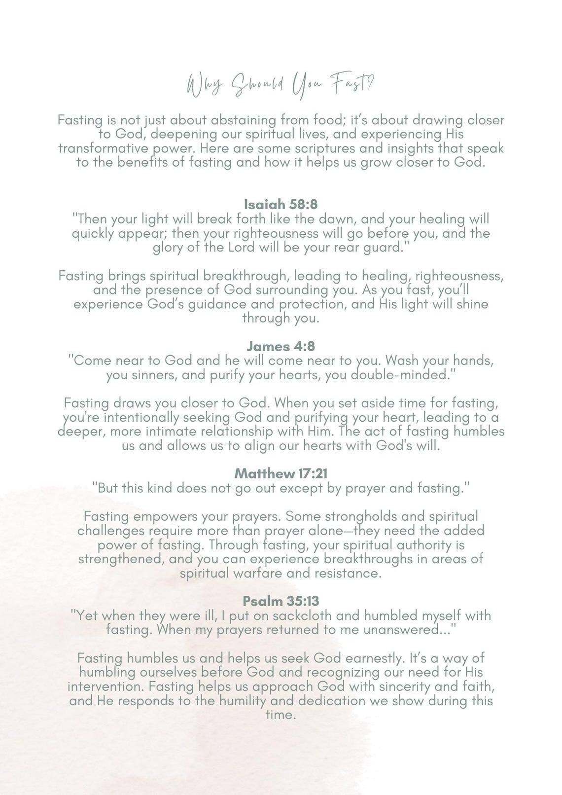 Fasting Journal: A Guided 7-day Spiritual Fasting Plan for Breaking ...
