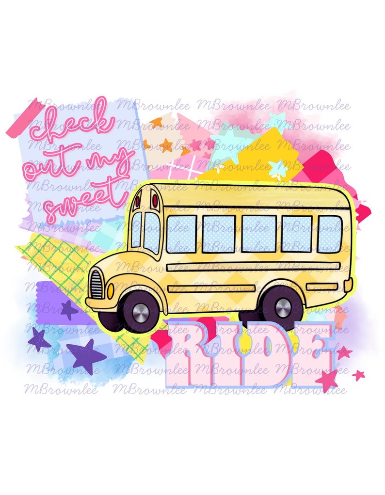 Sweet Ride Bus Driver PNG: School Pngs (digital Download) - Etsy