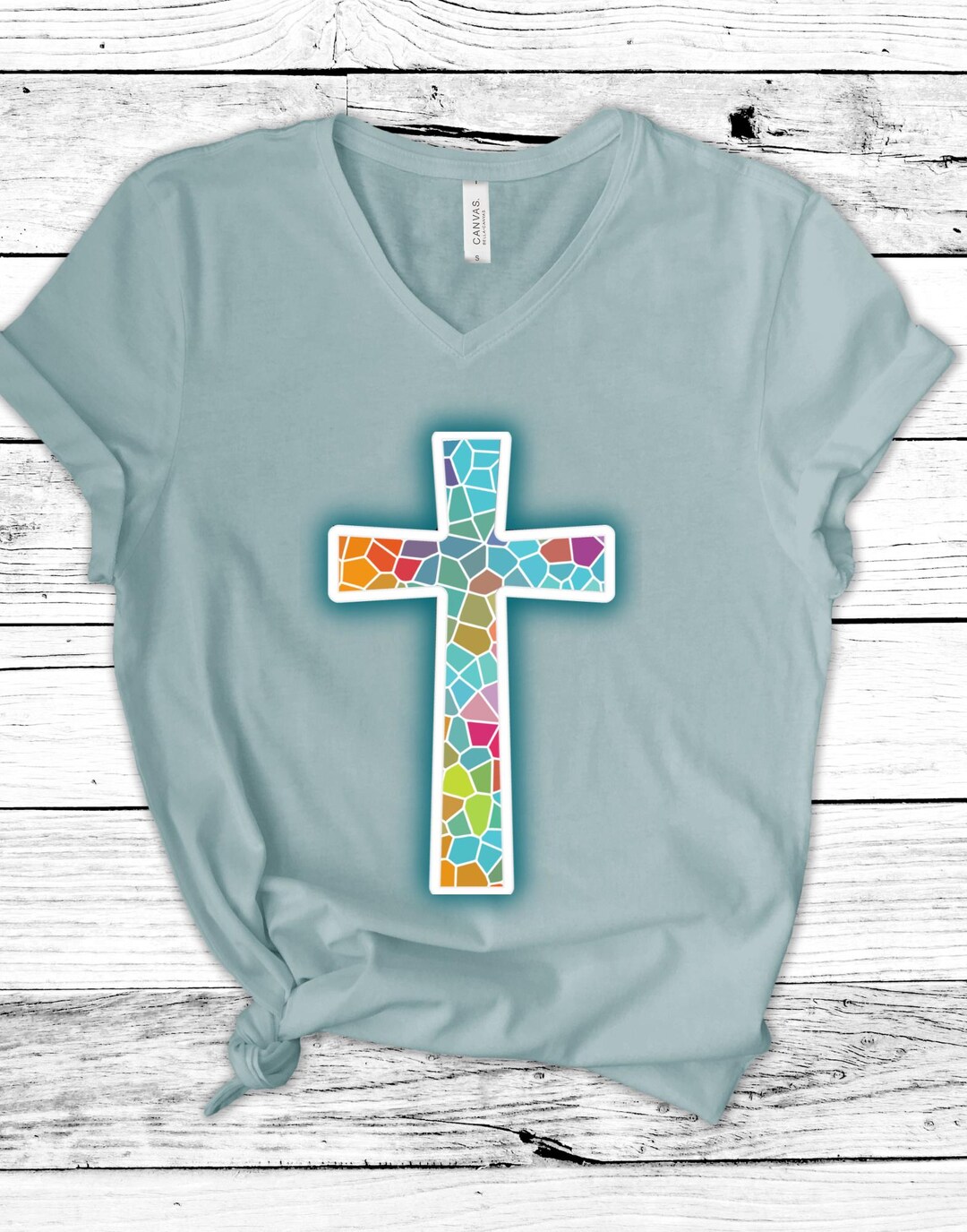 Stained Glass Cross- Easter PNG Design- Digital Download- Stained Glass Easter Cross - Etsy