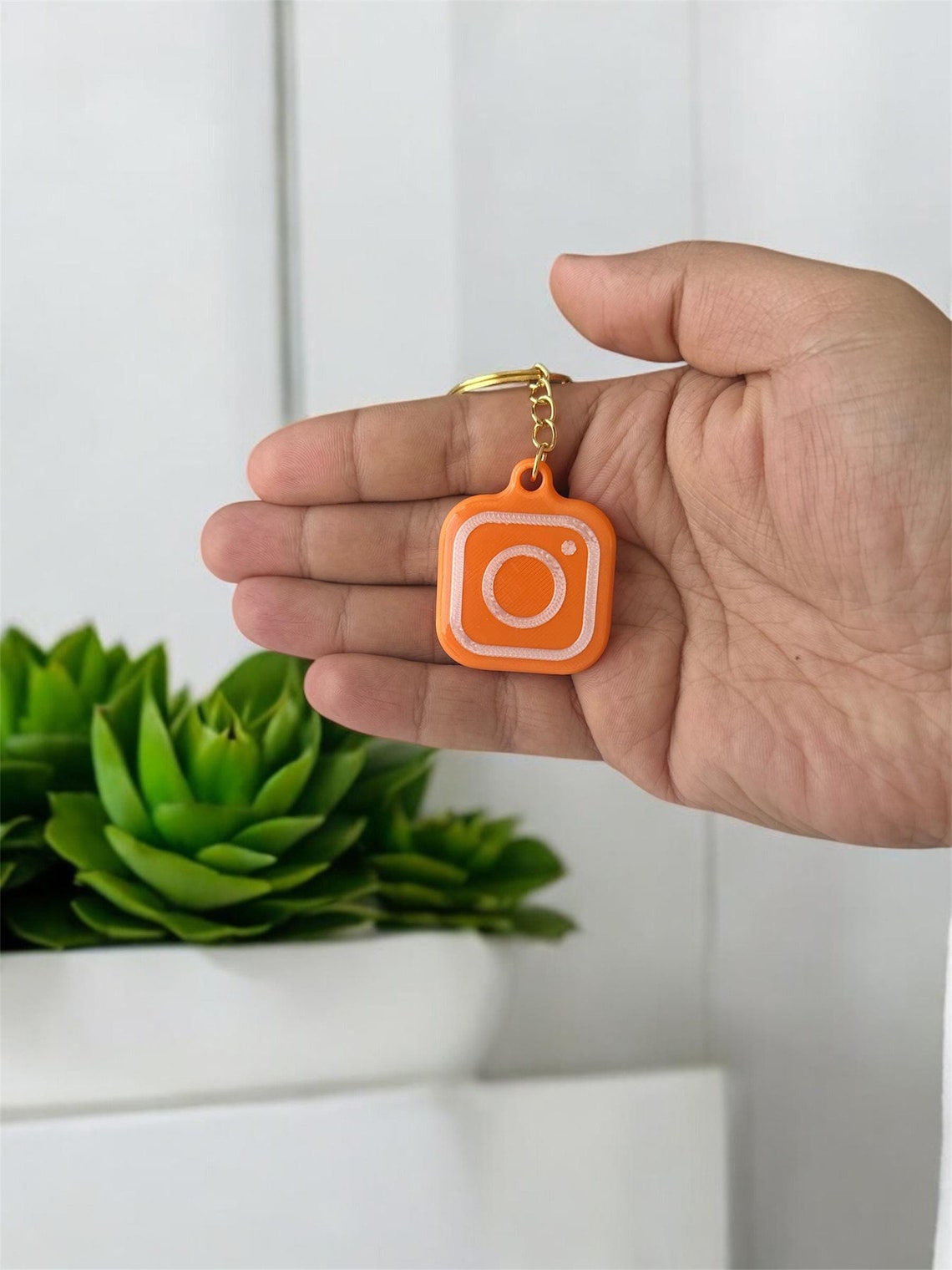 Customizable NFC Instagram Logo Keychain - Etsy