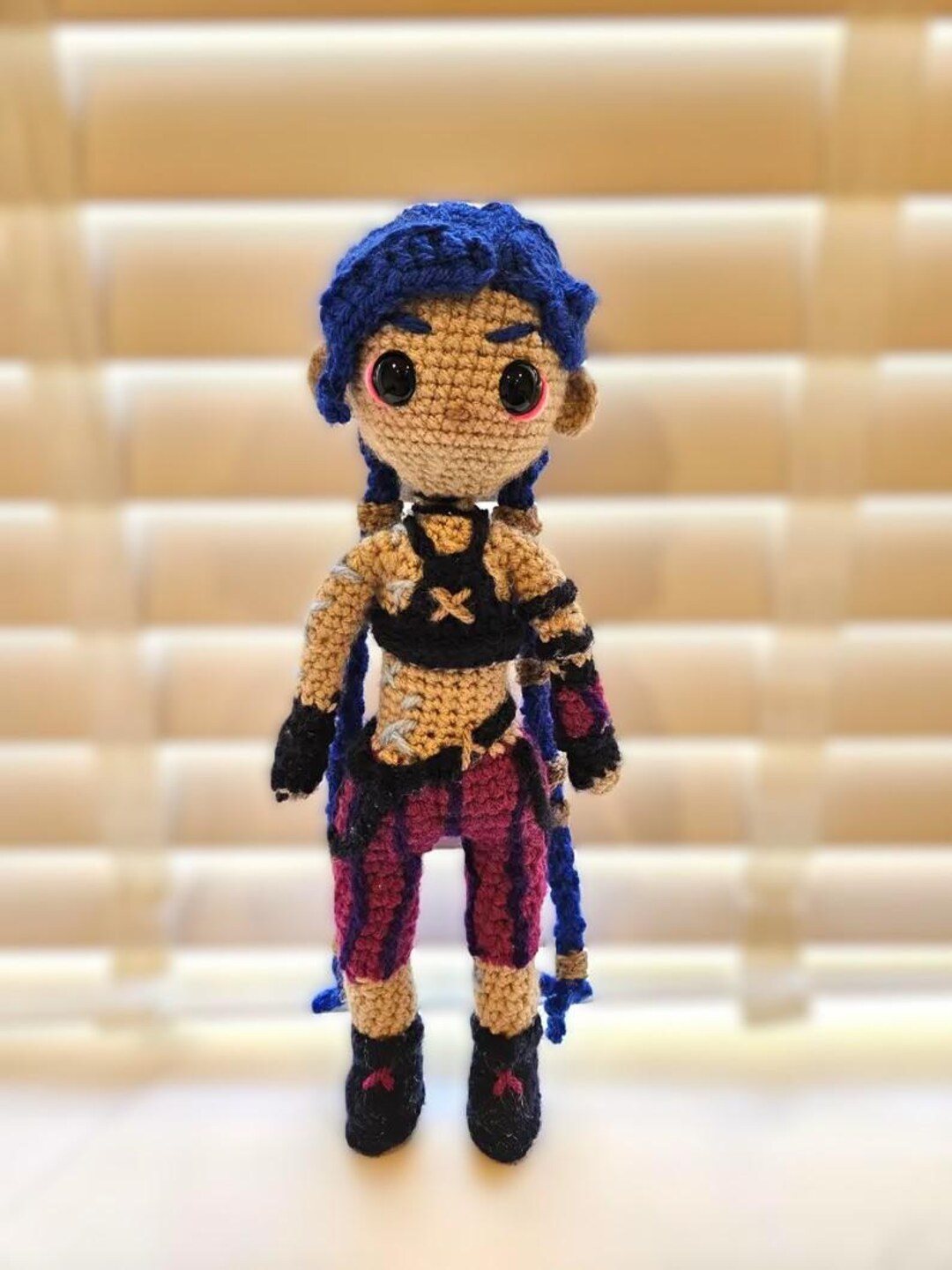 Handmade Crochet Jinx Plushie - Amigurumi Doll Inspired by Arcane, League of Legends - Etsy