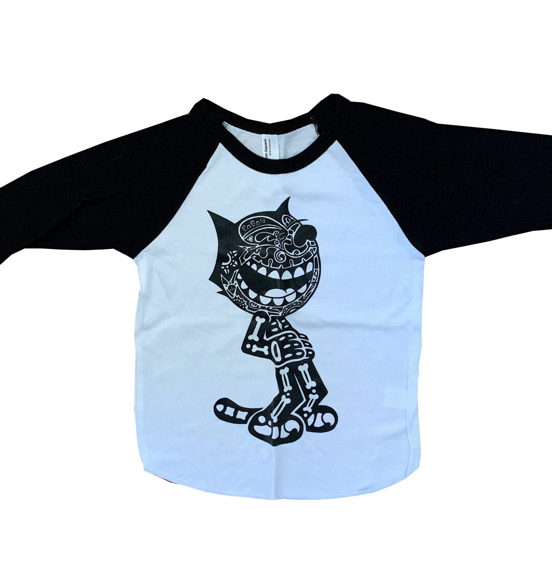 Felix the Gato Baseball Kids Tee - Etsy