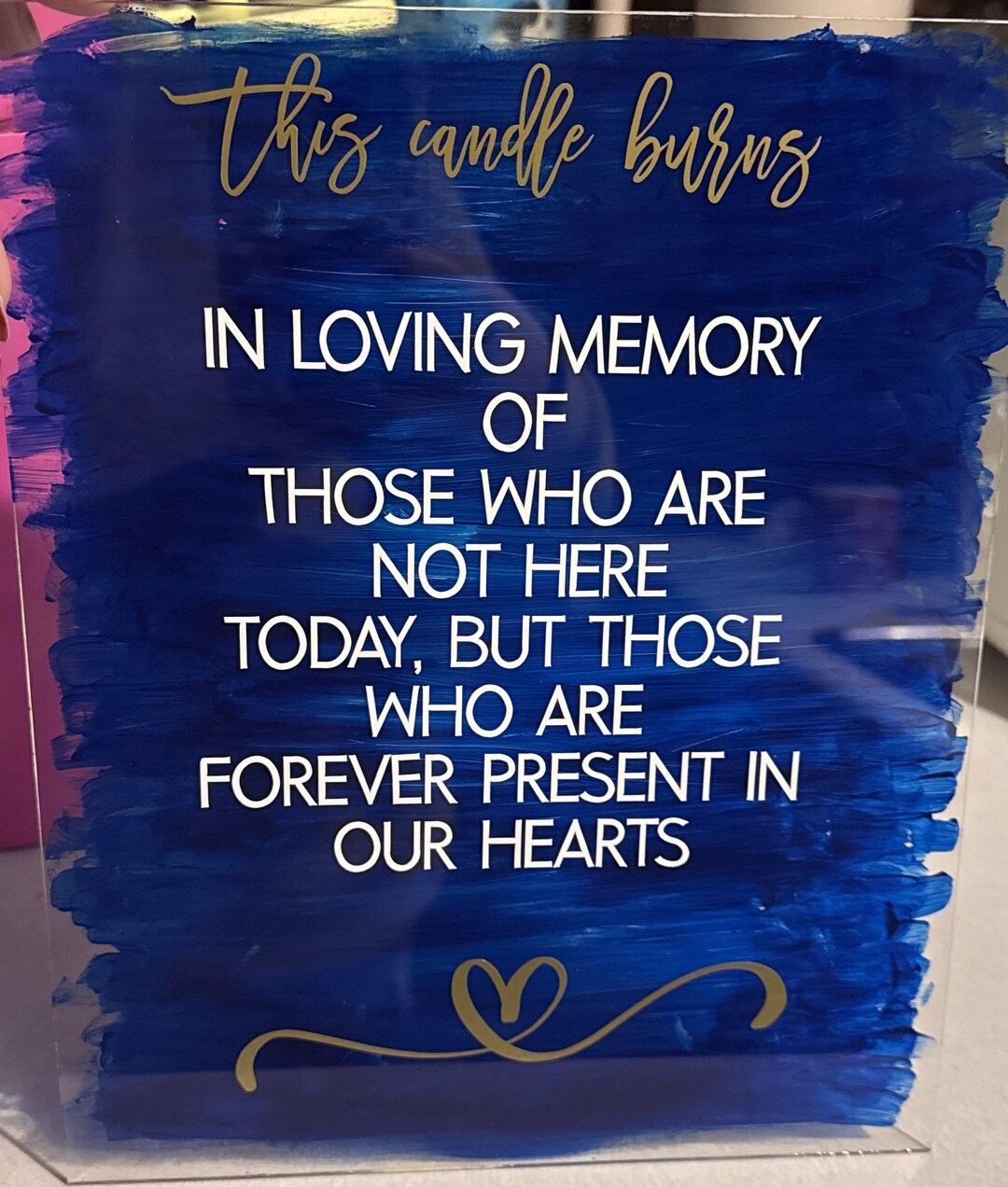 Custom Remembrance Sign - Etsy