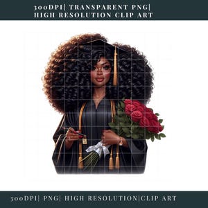 Graduate Clip Art | Graduation Clipart | Black Women Clip Art ...