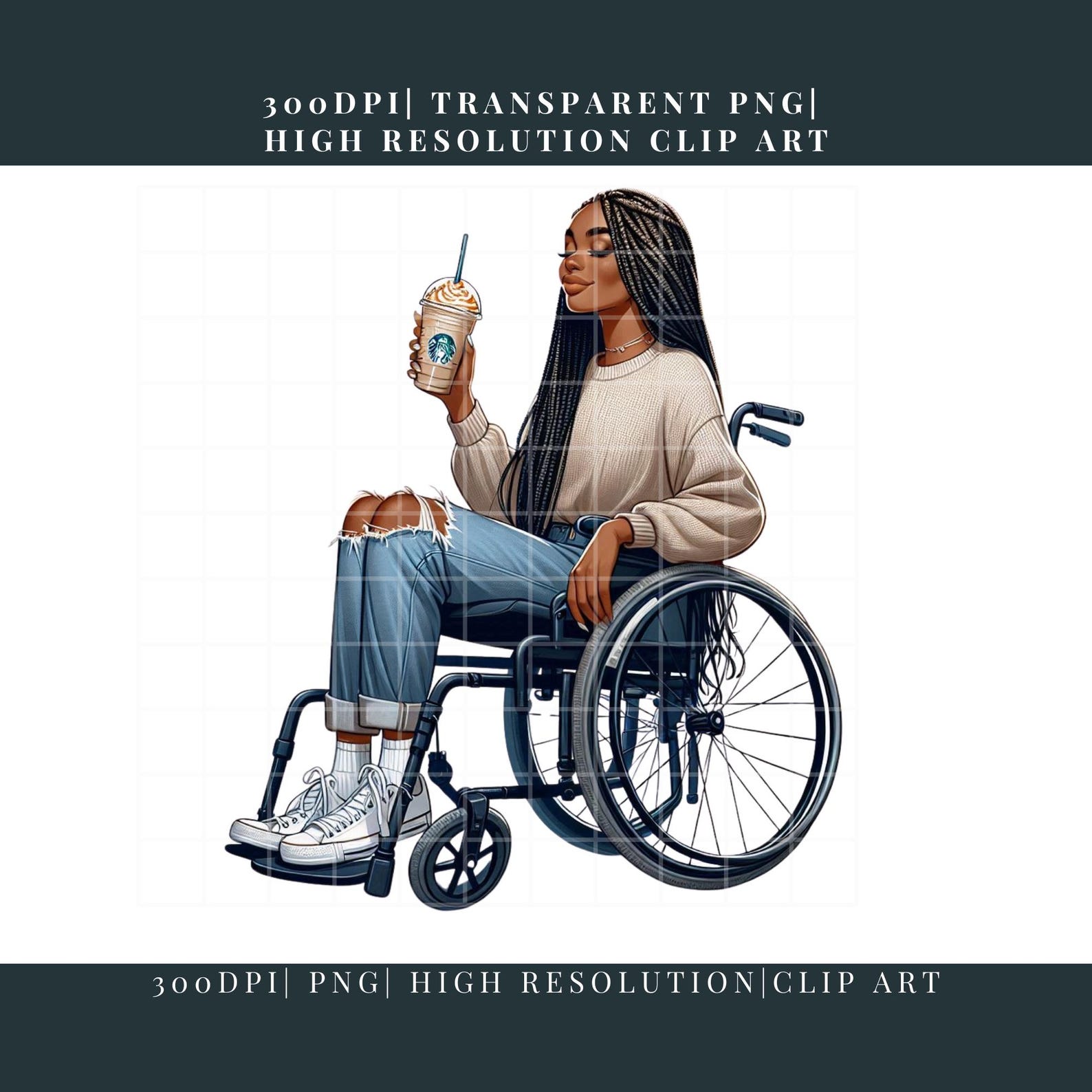 Wheelchair Clipart , PNG Women in Wheelchair , Sublimation Png , Big ...