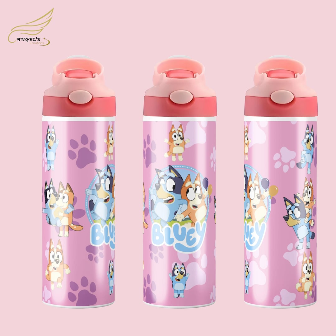 Bluey Water Bottle 12oz and 20oz - Bluey Tumbler for Kids - Water ...