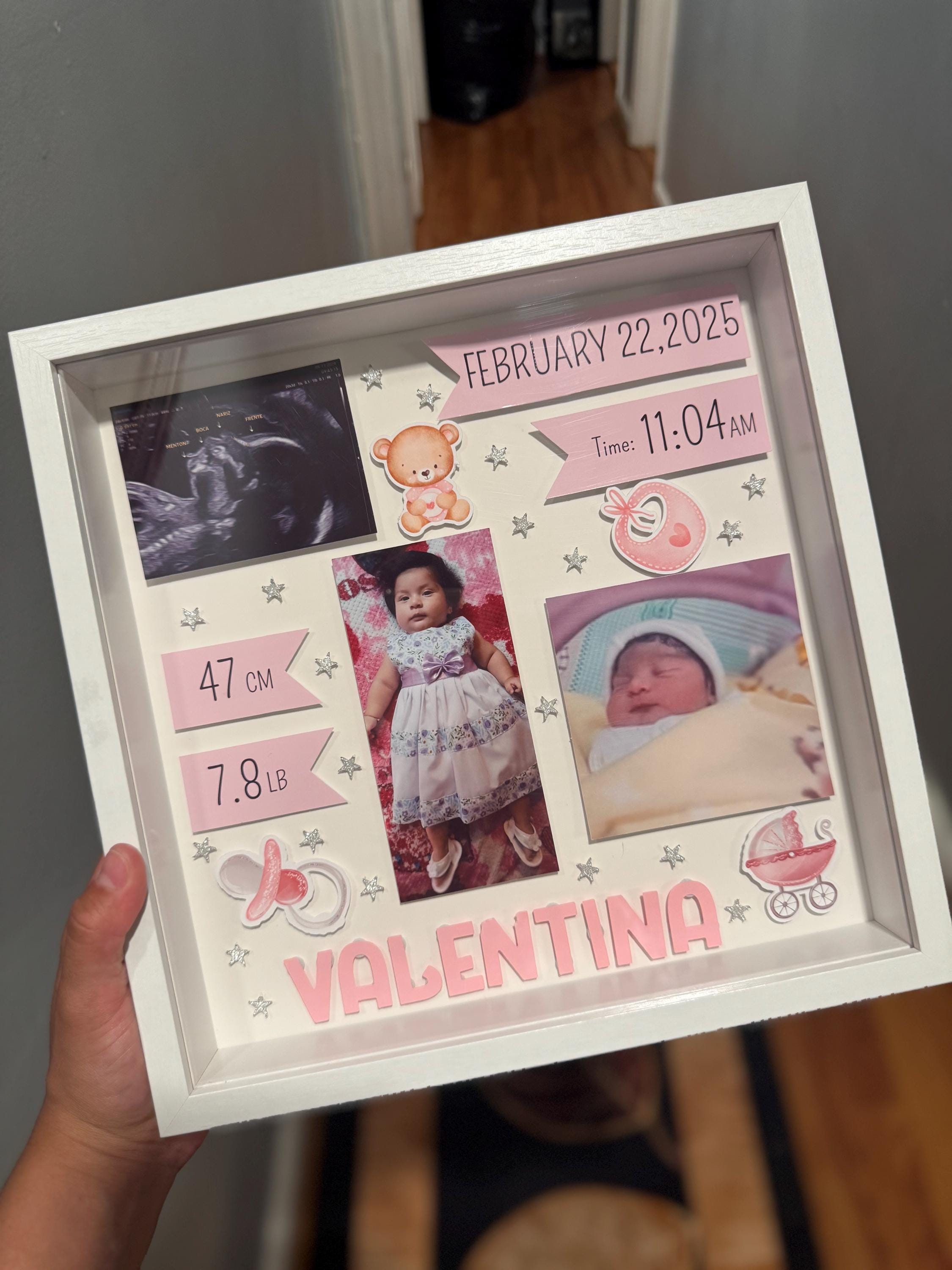 Personalized Baby Birth Stats Shadow Box: Newborn Keepsake Gift - Etsy
